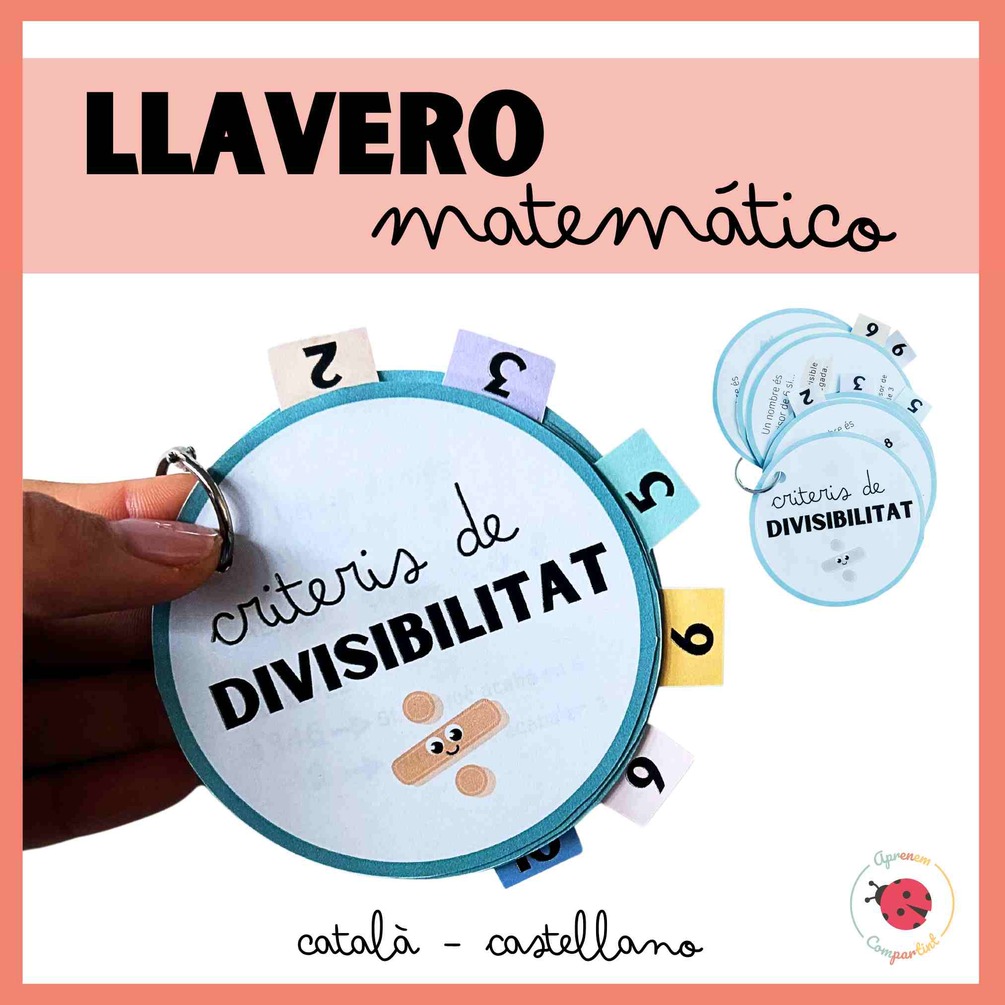 Clauer Criteris Divisibilitat_Llavero Criterios Divisibilidad – Aprenem ...